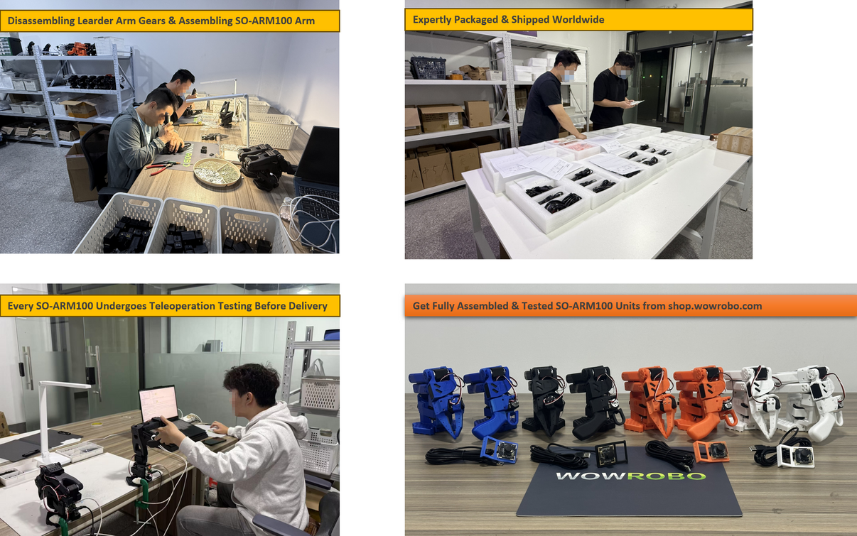 SO-ARM100 DIY Kit & Assembled Version – WowRobo Robotics